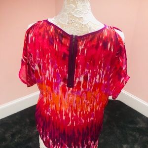 Express | Tops | Cold Shoulder Sheer Summer Top | Poshmark